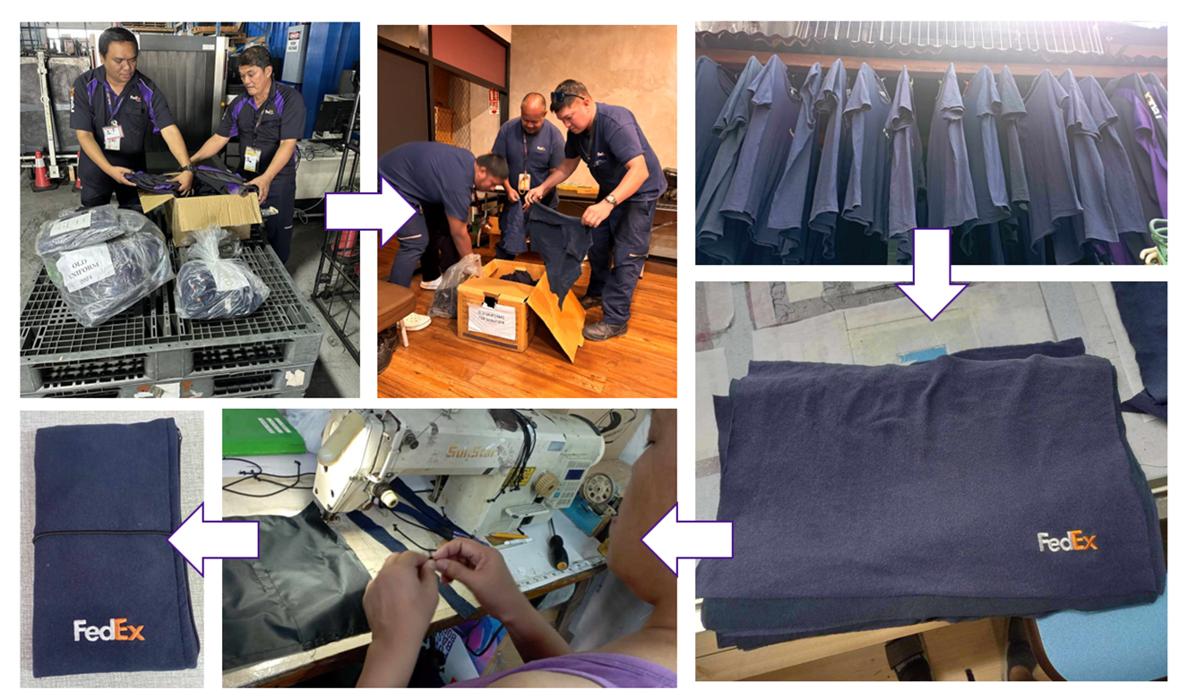 FedEx Transforms Old Courier Uniforms into Sustainability-Inspired ...